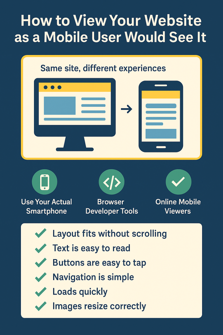 How to View Your Website as a Mobile User Would See It ...